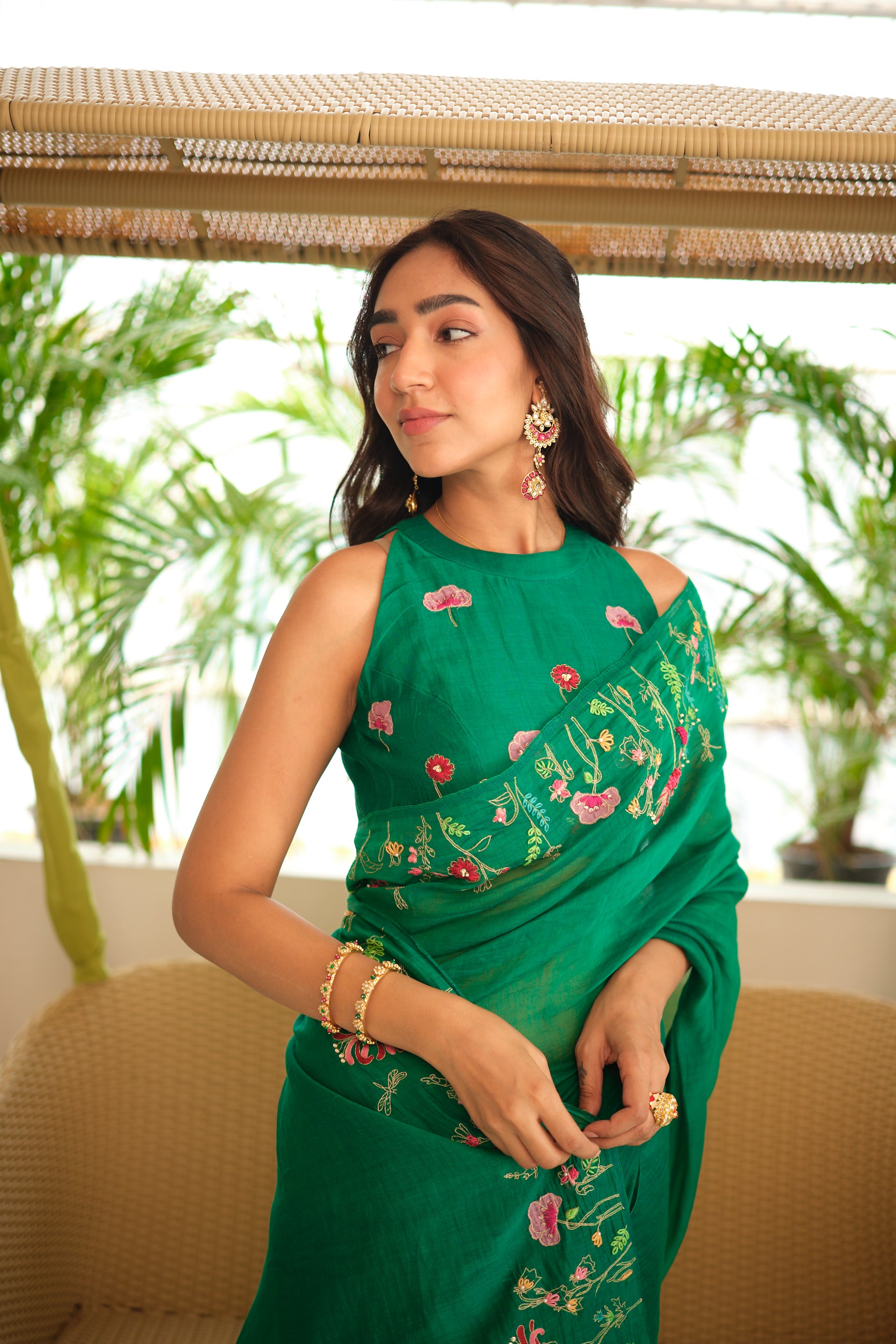 Numani Chanderi Sari