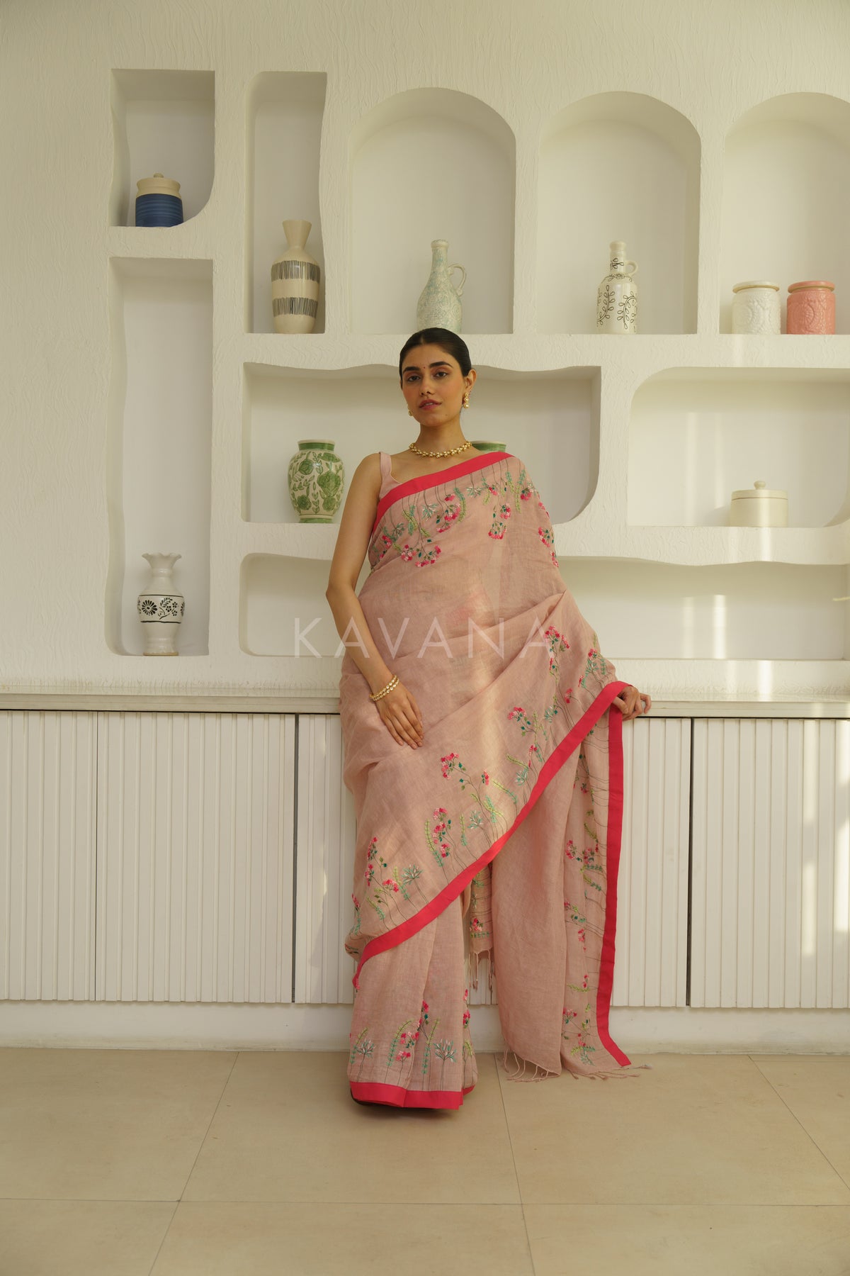 Aruna Linen Sari