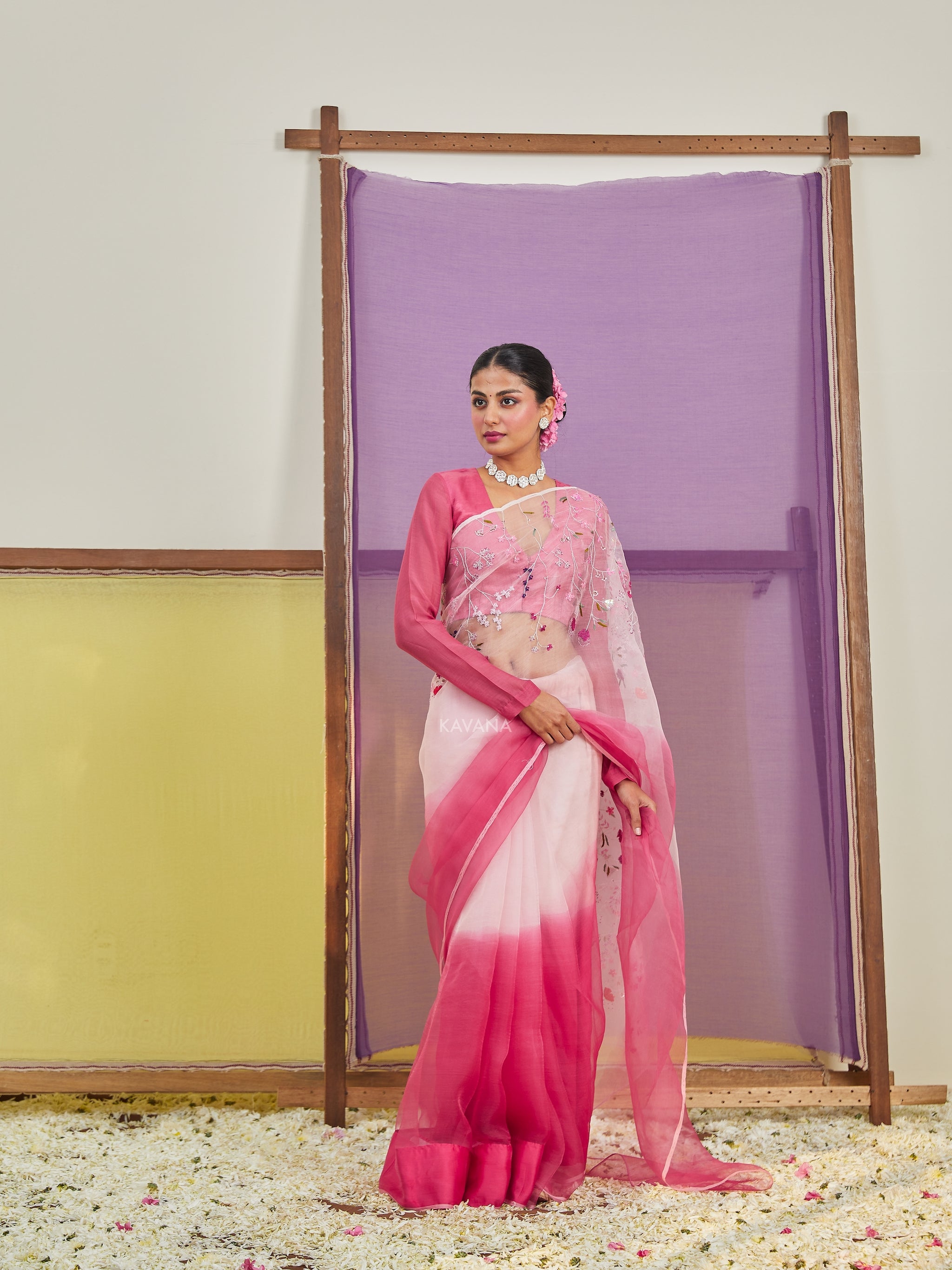 Bagicha Silk Organza Sari