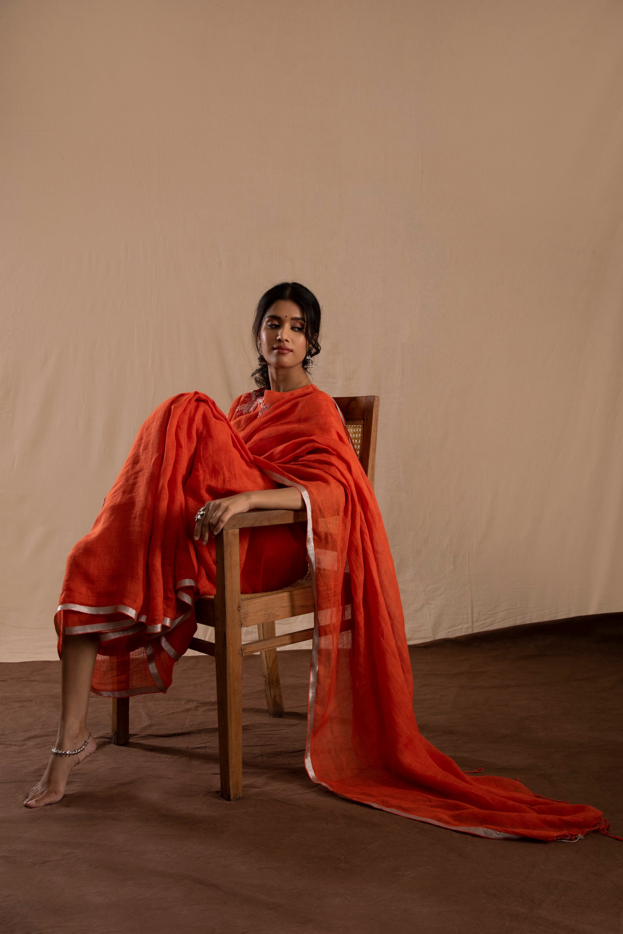 Silsila Linen Sari