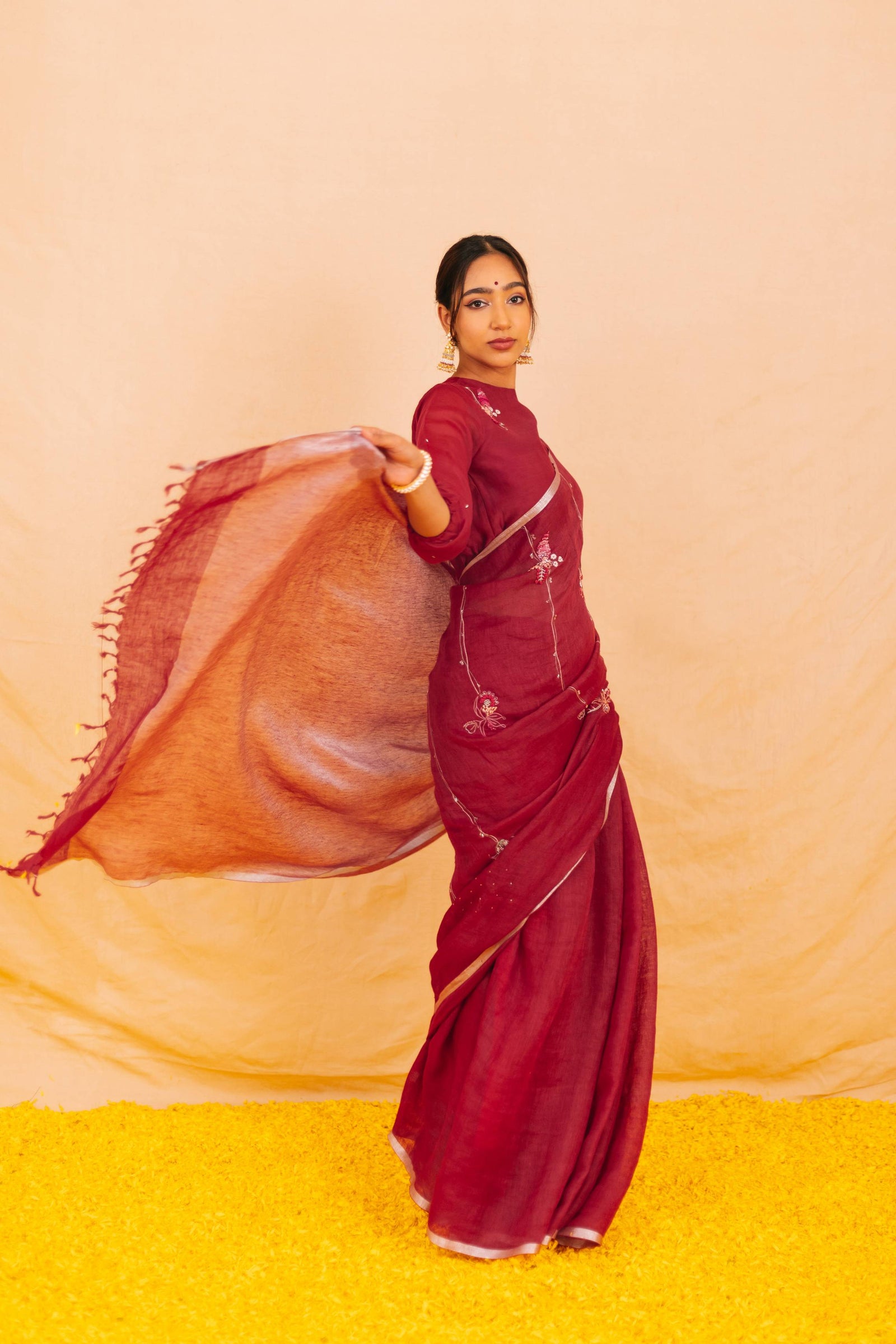 Seti Linen Sari