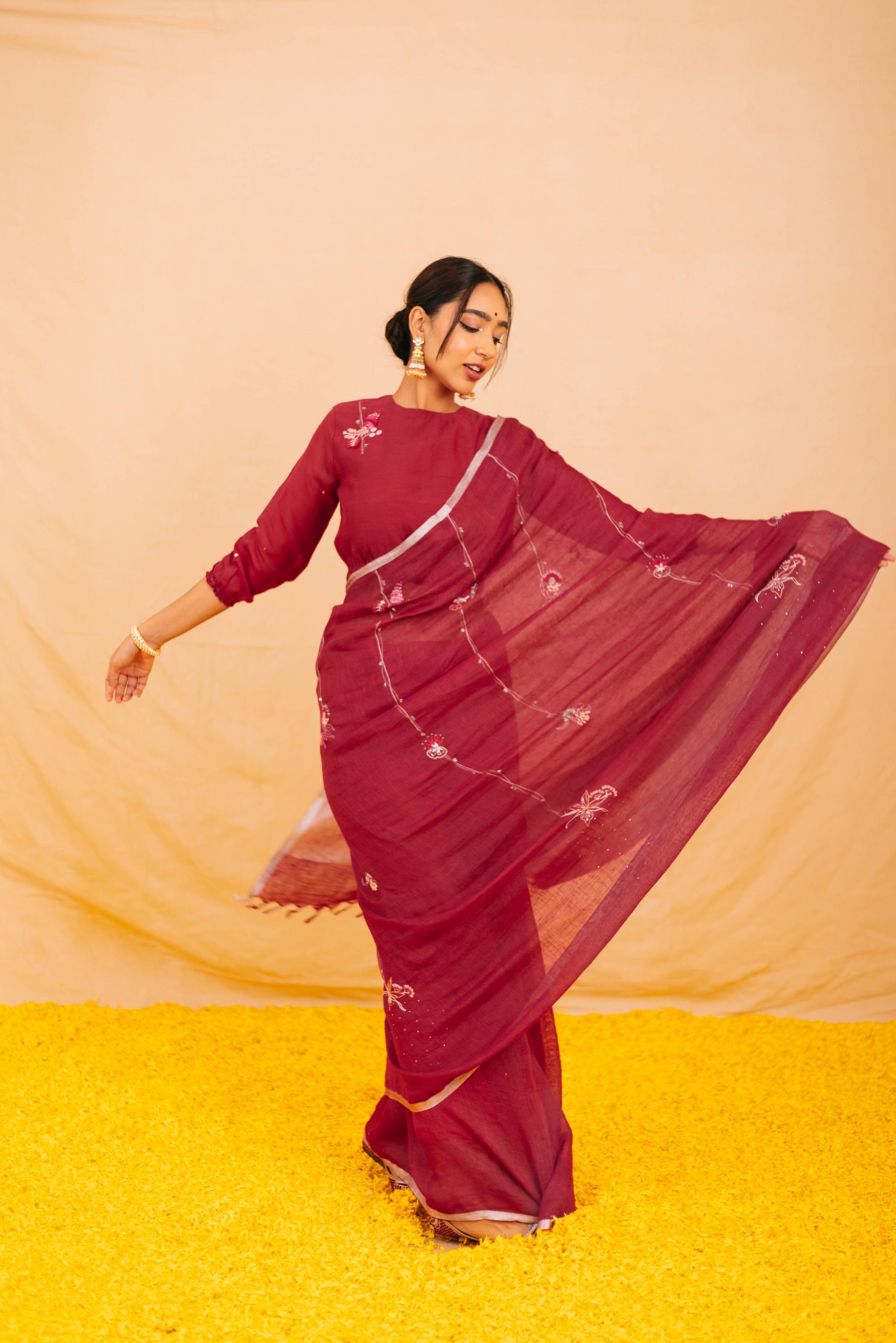 Seti Linen Sari